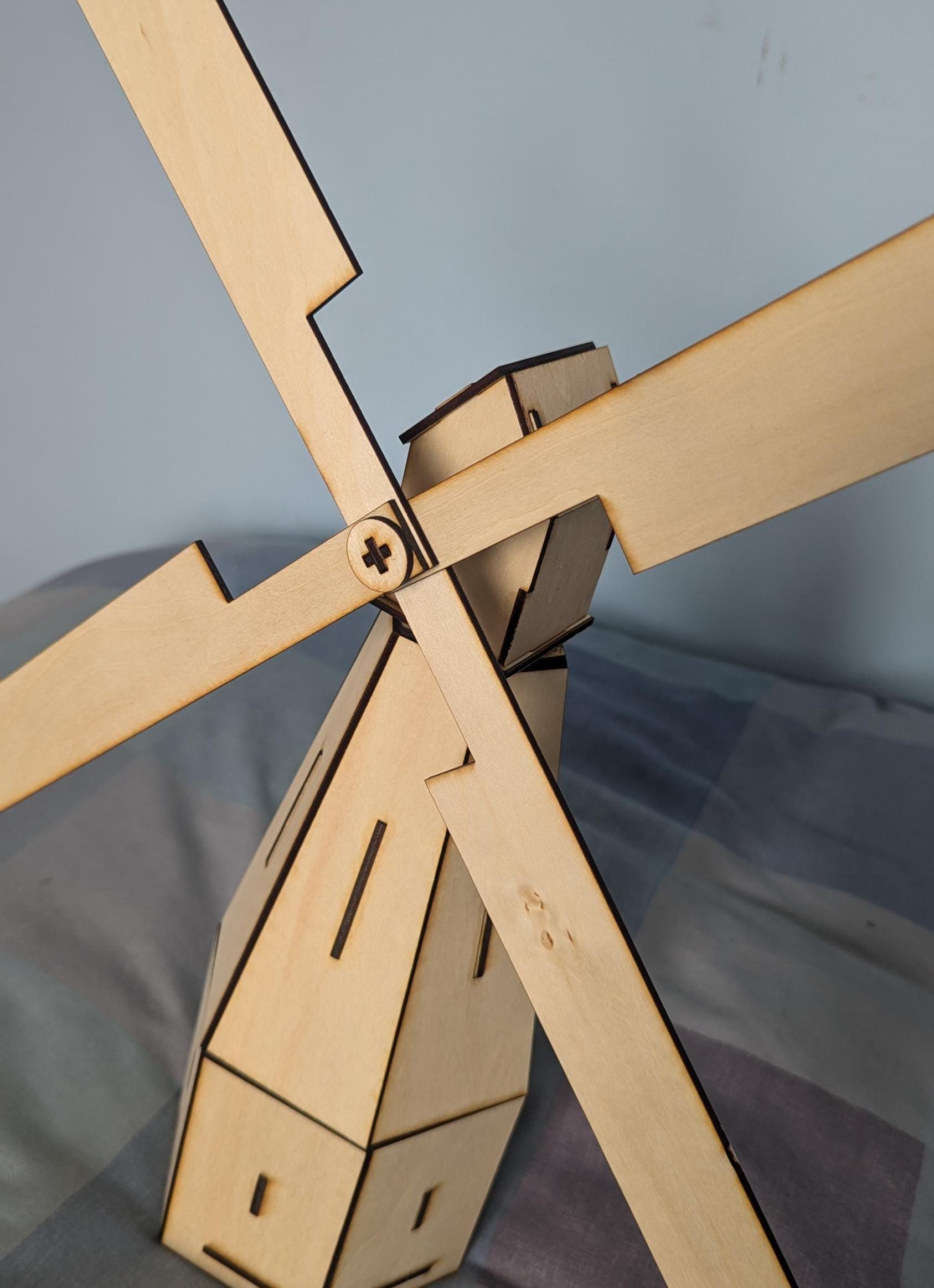 Laser Design Windmill Model 1/87 Scale HO Gauge Model Train Scenery ...