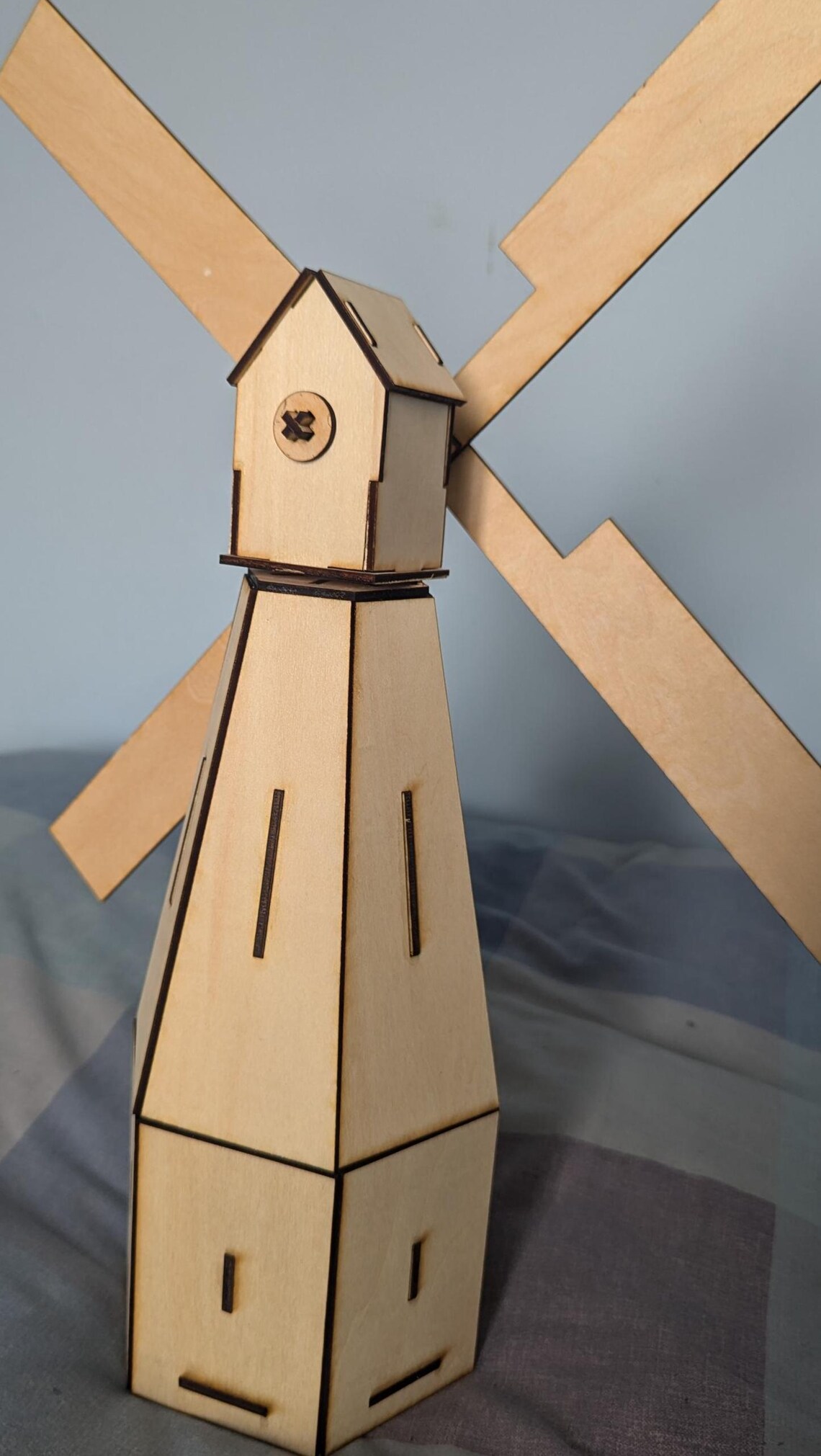 Laser Design Windmill Model 1/87 Scale HO Gauge Model Train Scenery ...