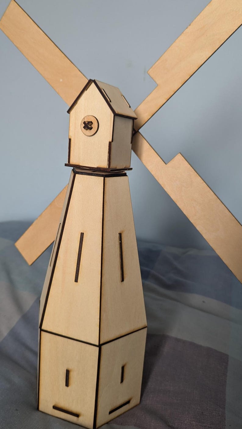Laser Design Windmill Model 1/87 Scale HO Gauge Model Train Scenery ...