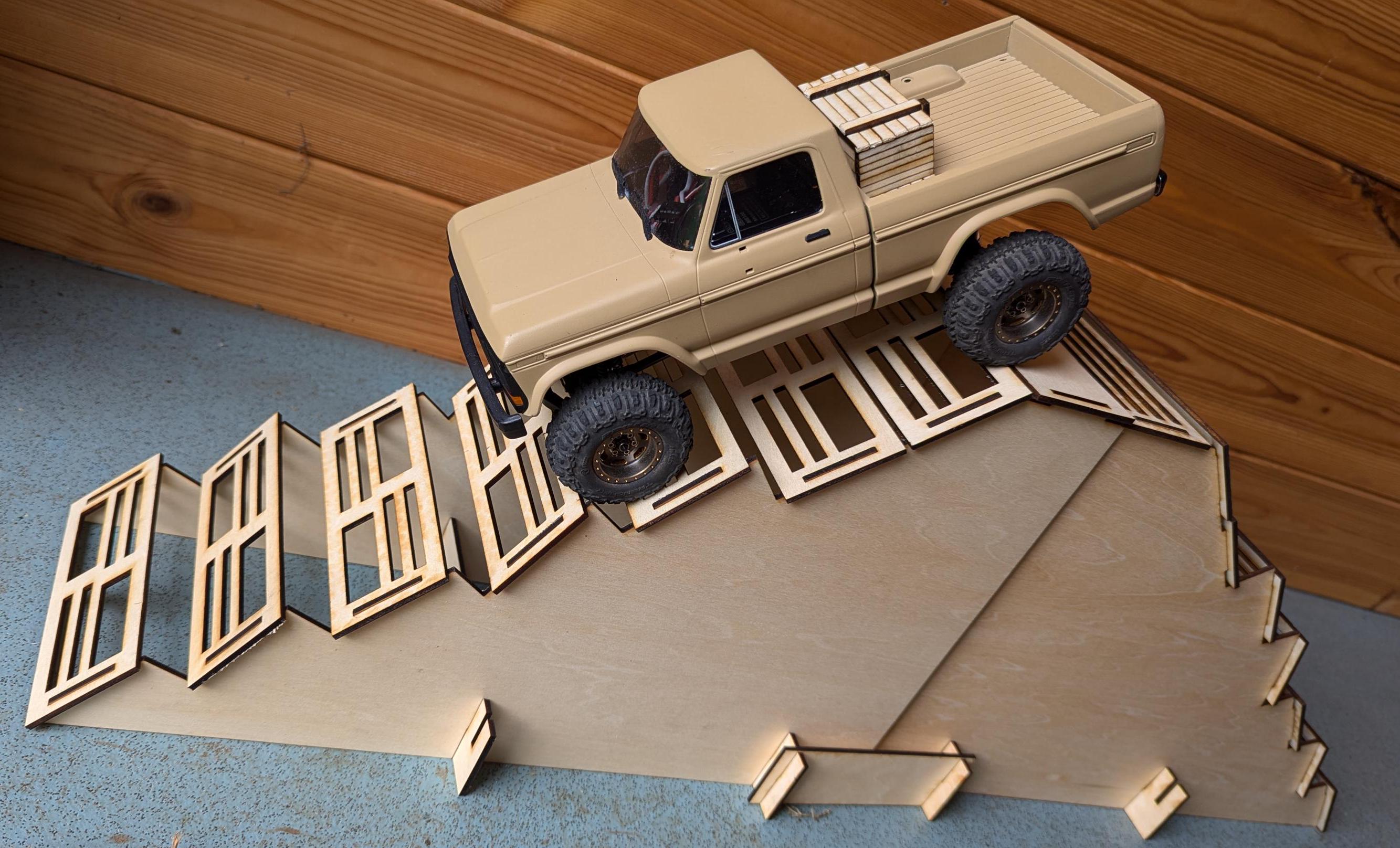 Laser Design Files RC Rock Crawler Mountain 1/24 1/18th Scale Obstacle ...