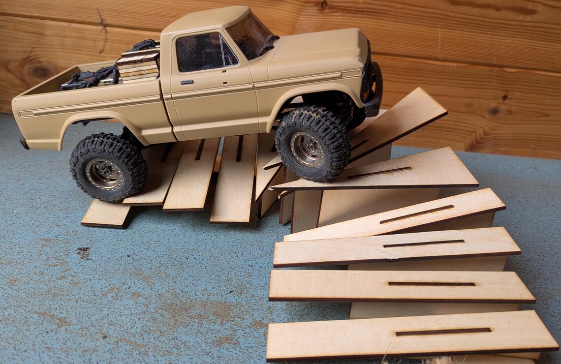 Laser Design Files RC Rock Crawler Corner 1/24 1/18th Scale Obstacle ...