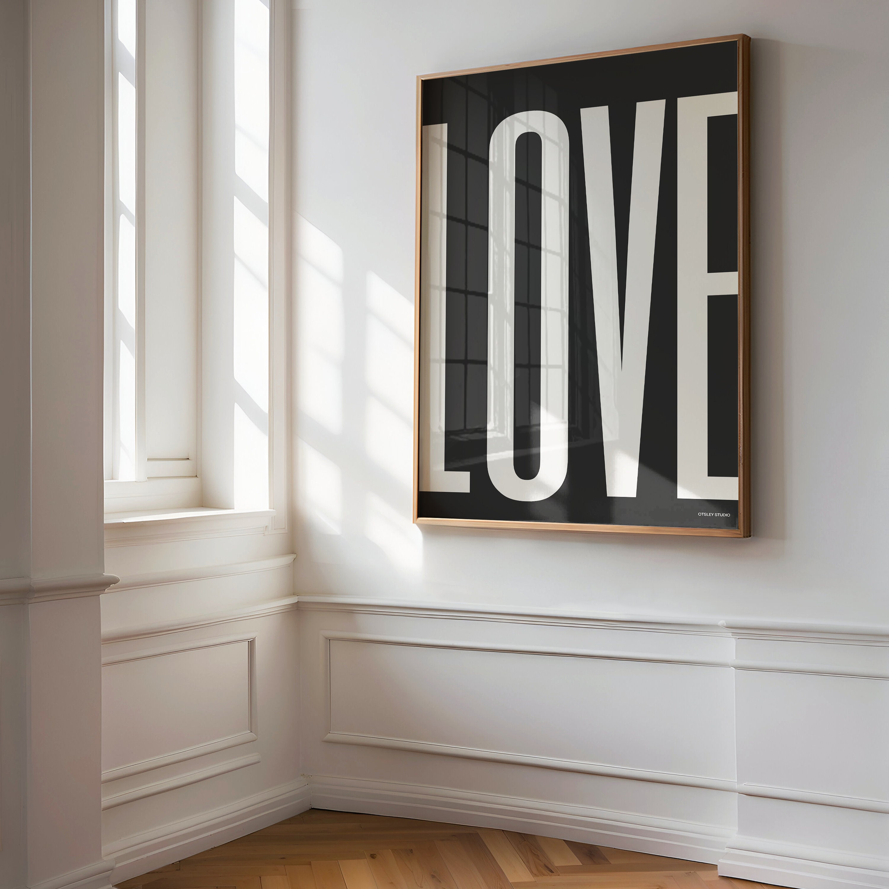 LOVE Poster - Minimalist Wall Art, Modern Inspirational Print ...