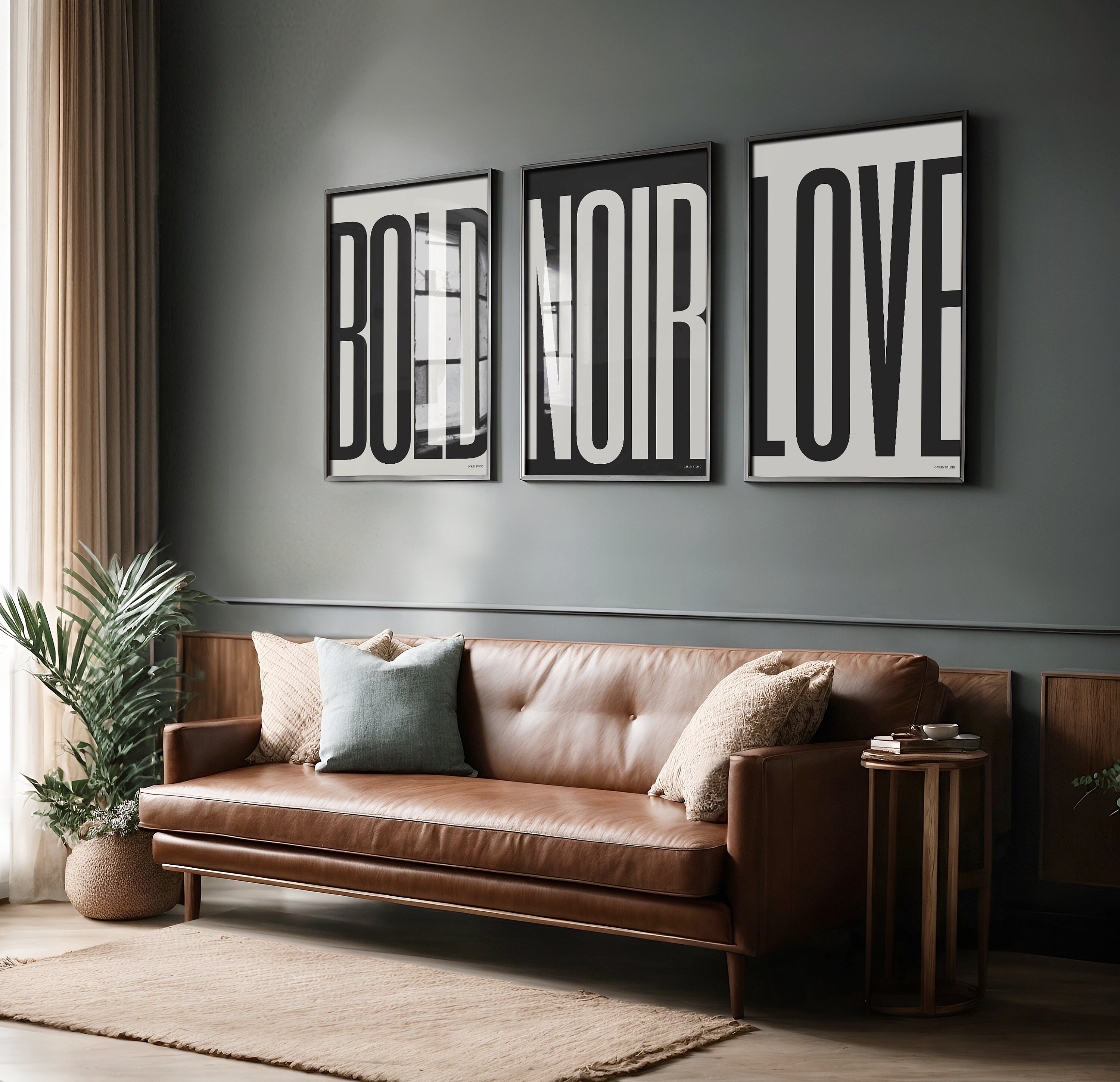 LOVE Poster - Minimalist Wall Art, Modern Inspirational Print ...