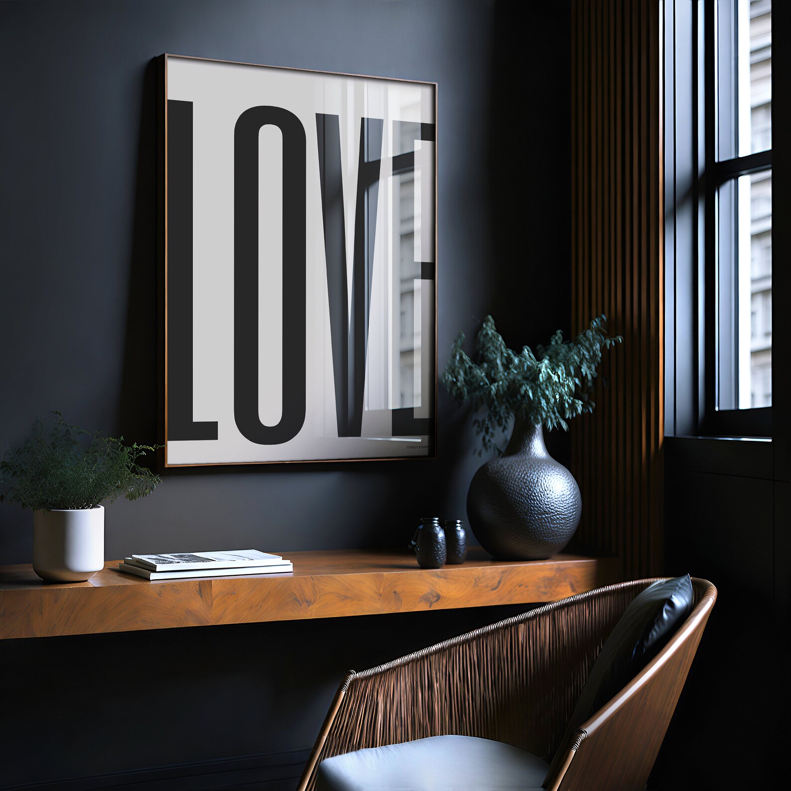 LOVE Poster, Minimalist Wall Art, Modern Inspirational Print ...
