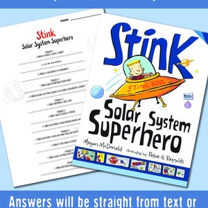Stink Solar System Superhero Book Questions Study Guide Review Reading ...