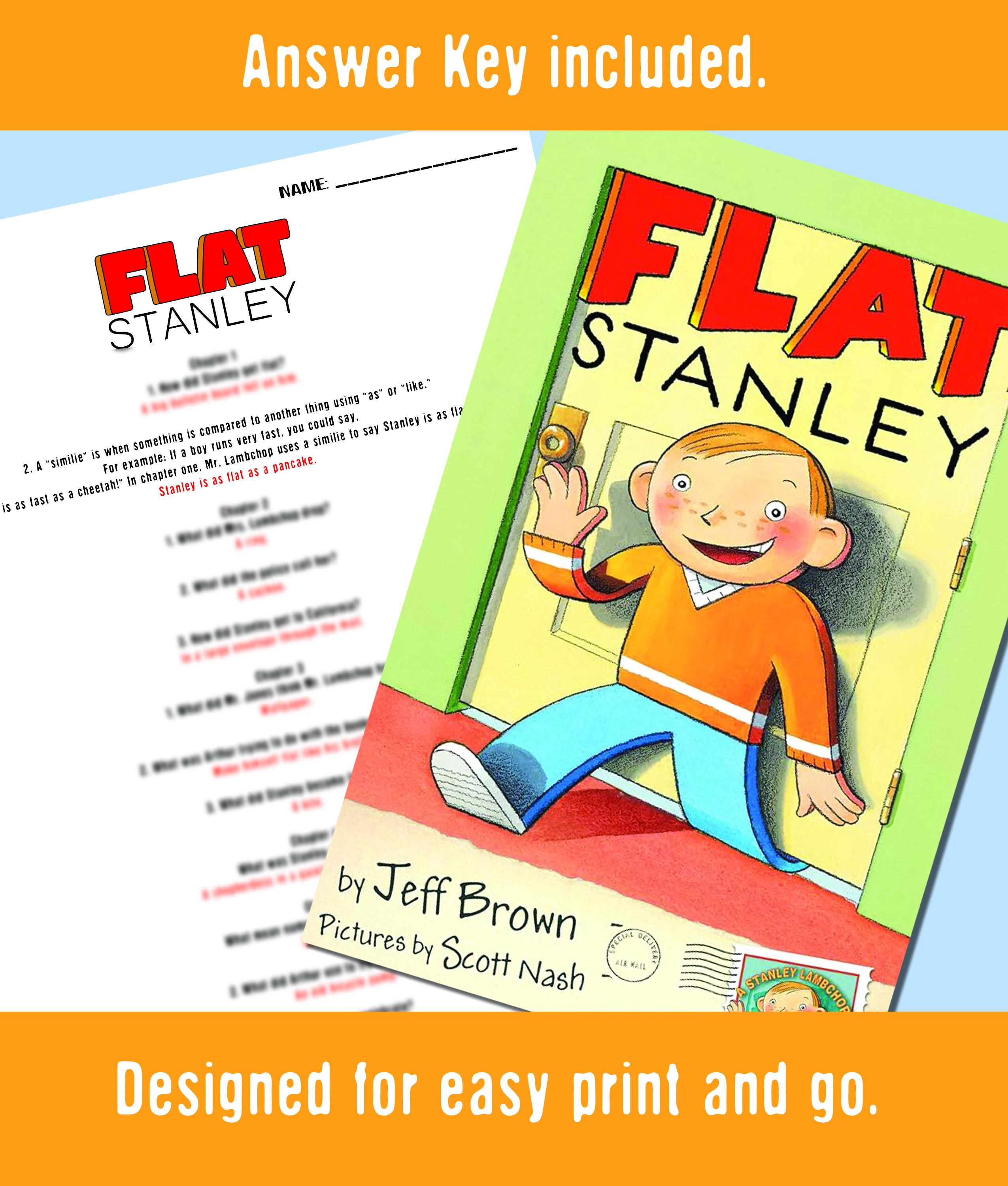 Flat Stanley Comprehension Worksheets Flat Stanley | Stanley's