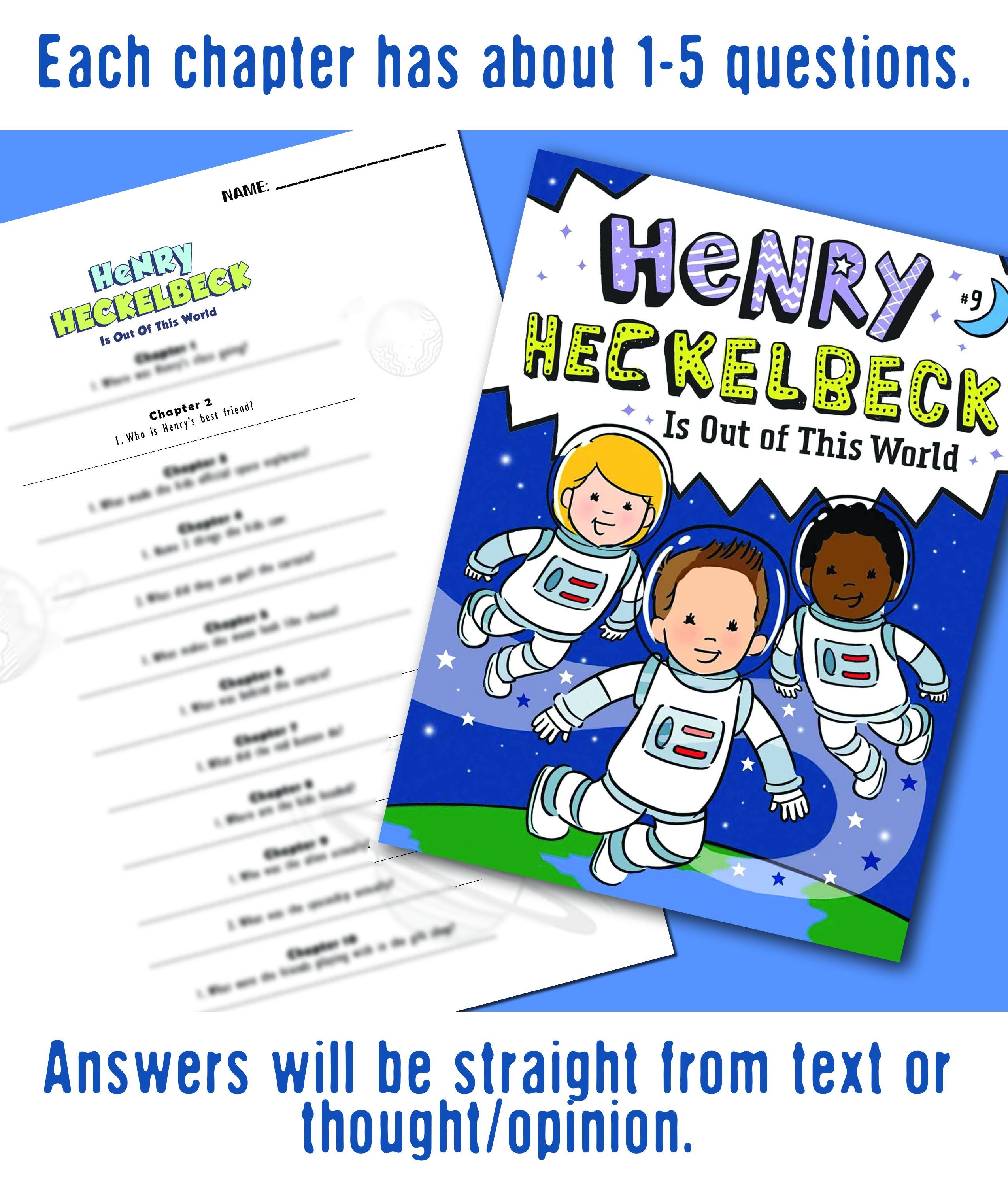 Henry Heckelbeck is Out of This World Book Questions Study Guide ...