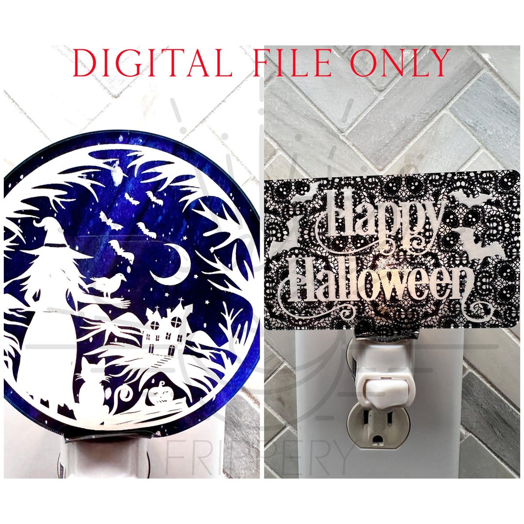 Halloween Night Light Bundle- Acrylic Nightlight Bundle - Nightlight ...