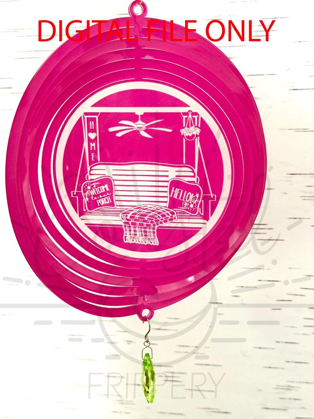 Porch Swing Spinner - Acrylic Wind Spinner - DIGITAL FILE ONLY - Etsy