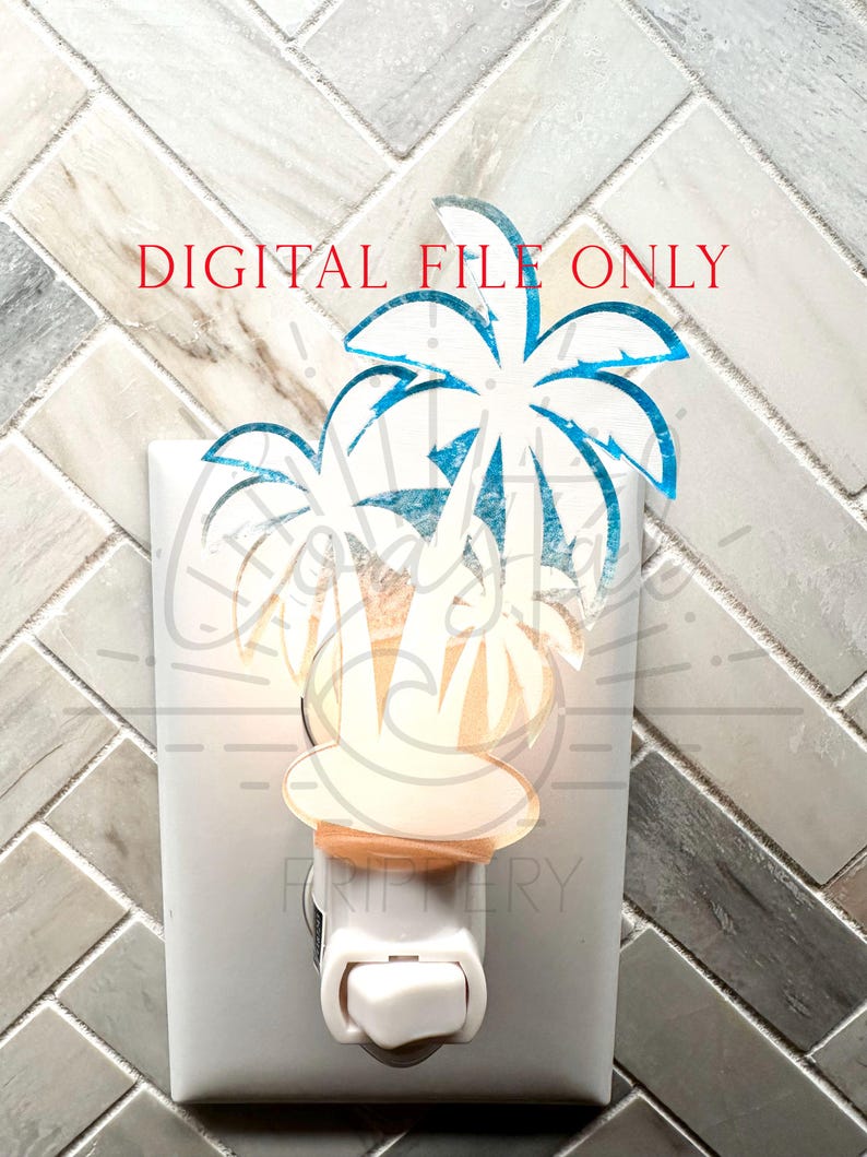 Beach Night Light Bundle- Sea Turtle Night Light Palm Tree Night Light ...