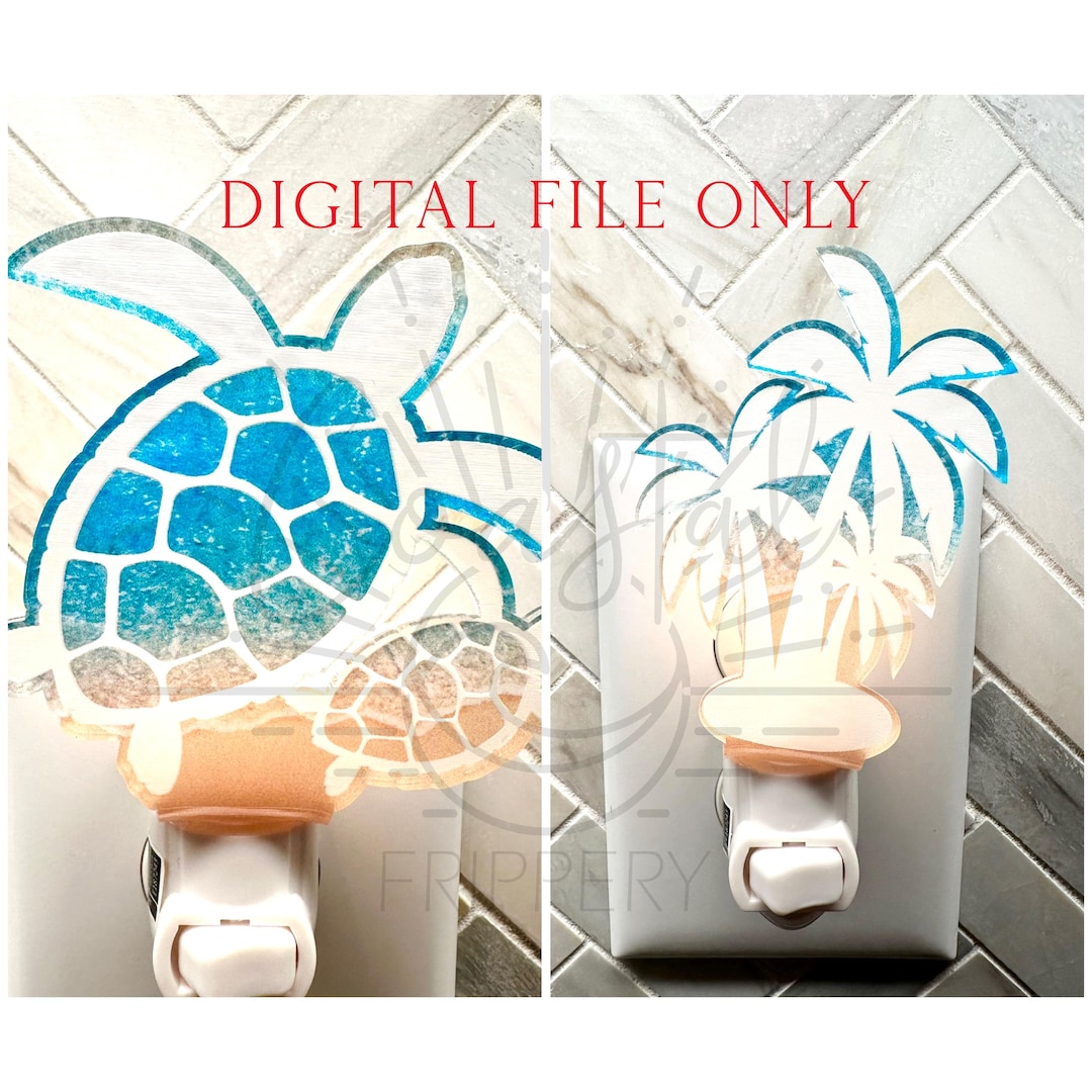 Beach Night Light Bundle- Sea Turtle Night Light Palm Tree Night Light ...