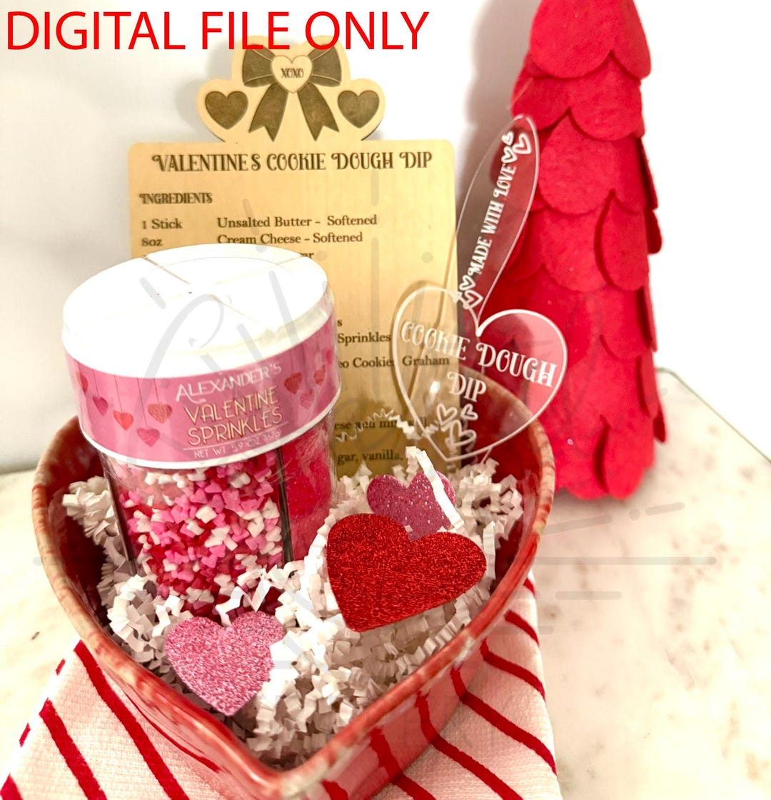 Valentines Recipe Card Bundle - Valentines Recipe SVG File - Digital ...