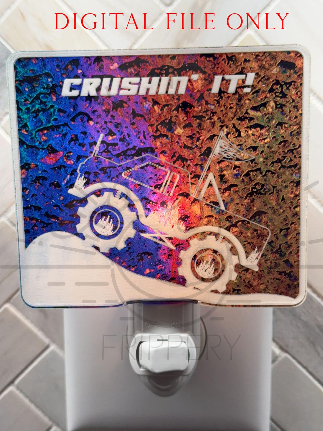 Monster Truck Night Light Acrylic Nightlight - Monster Truck Nightlight ...