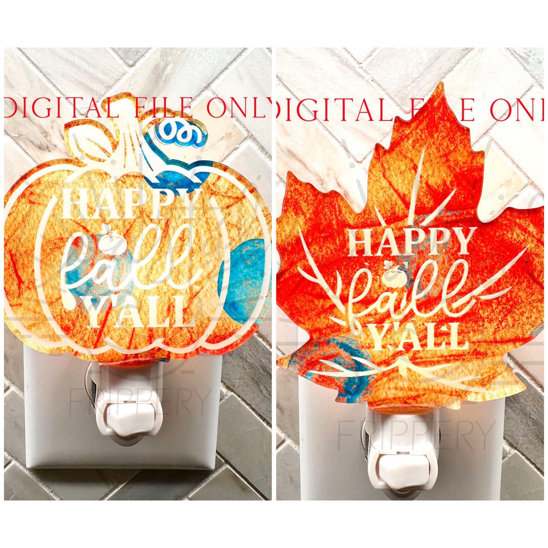 Fall Night Light Bundle- Acrylic Nightlight Bundle - Nightlight Heat ...
