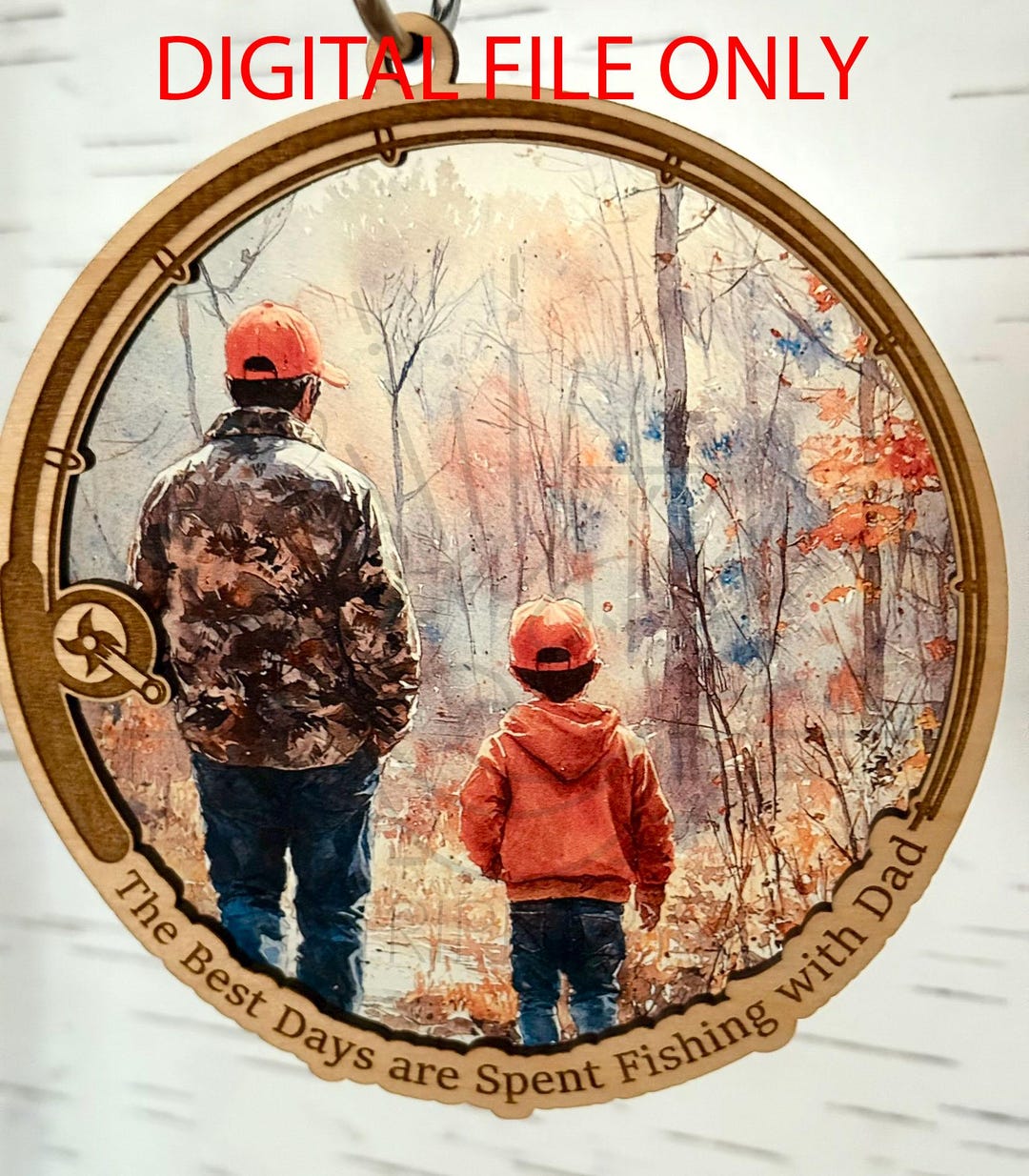 Fishing With Dad Suncatcher - Fishing Suncatcher - Father's Day ...