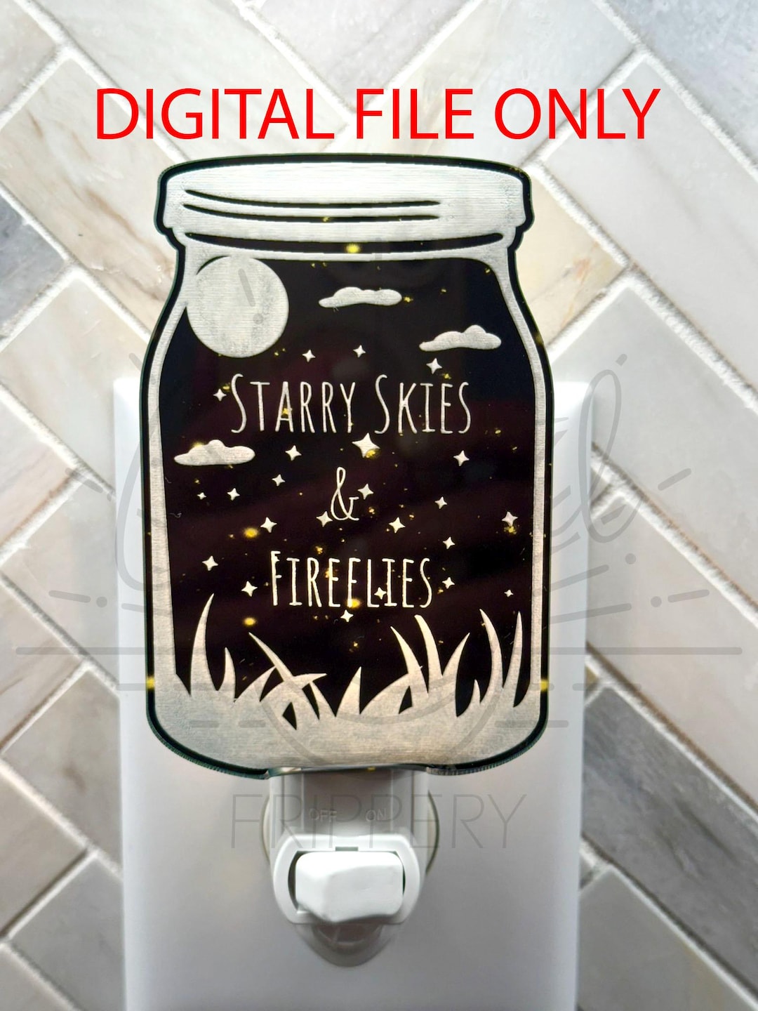 Firefly Night Light - Acrylic Nightlight - Nightlight Heat and Bend ...