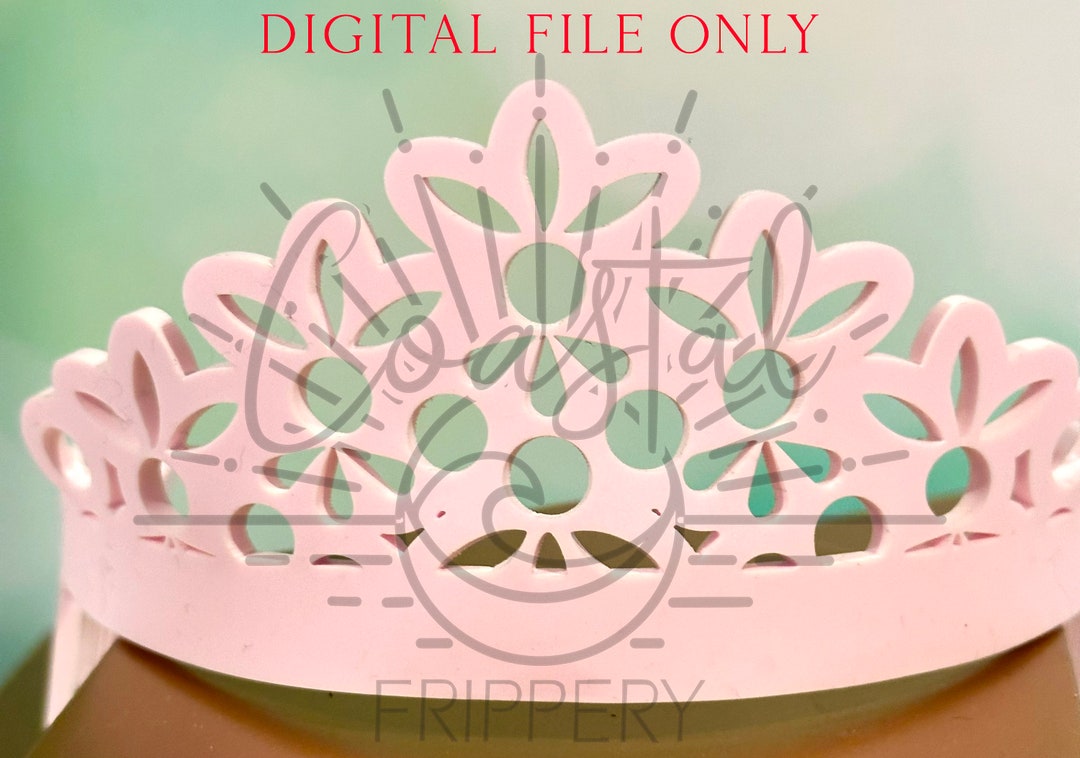 ADULT Floral Tiara - DIGITAL FILE Only - Etsy