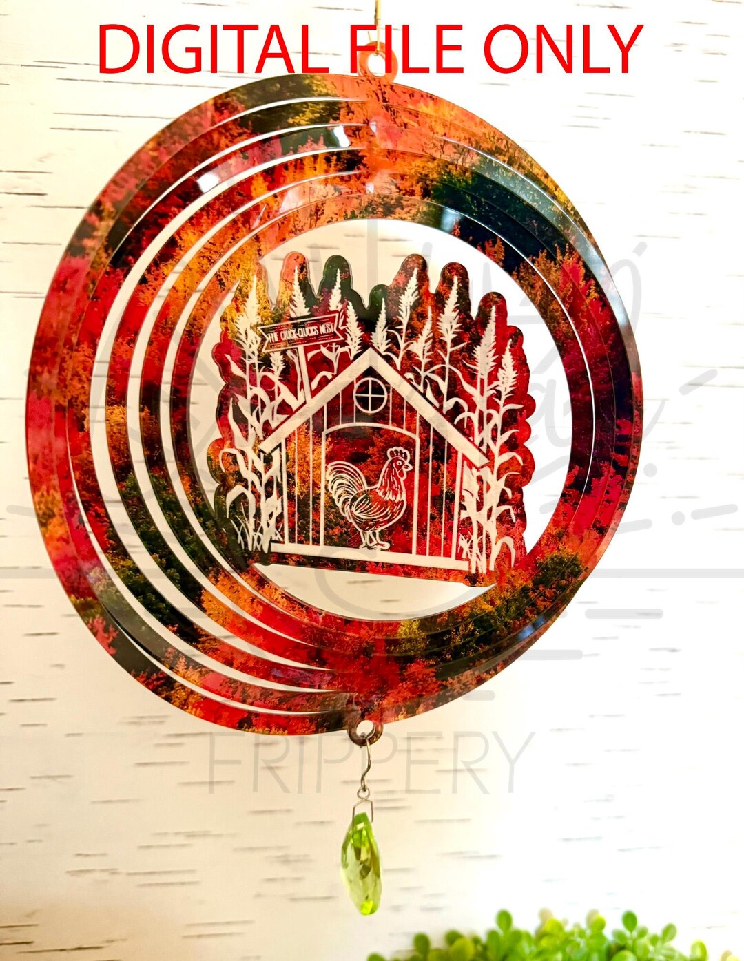 Chicken Wind Spinner - Acrylic Spinner - Acrylic Wind Spinner - DIGITAL ...