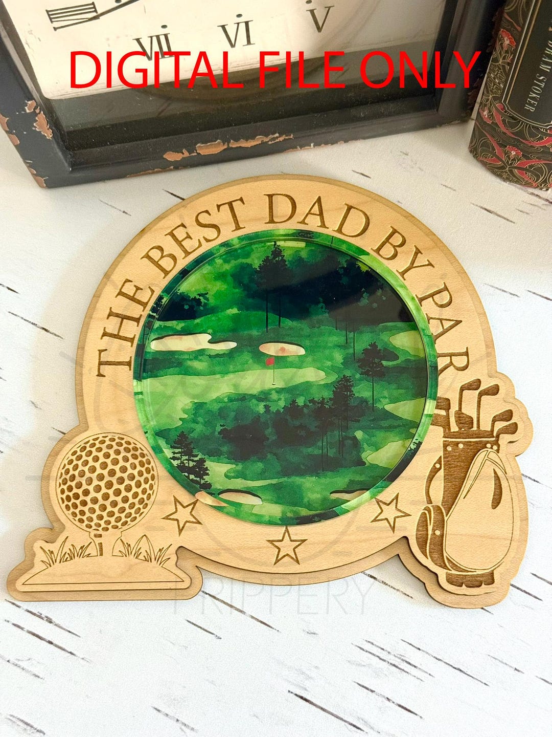 Father's Day Best Dad by Par Coaster Card - Golf Coaster Card - Father ...