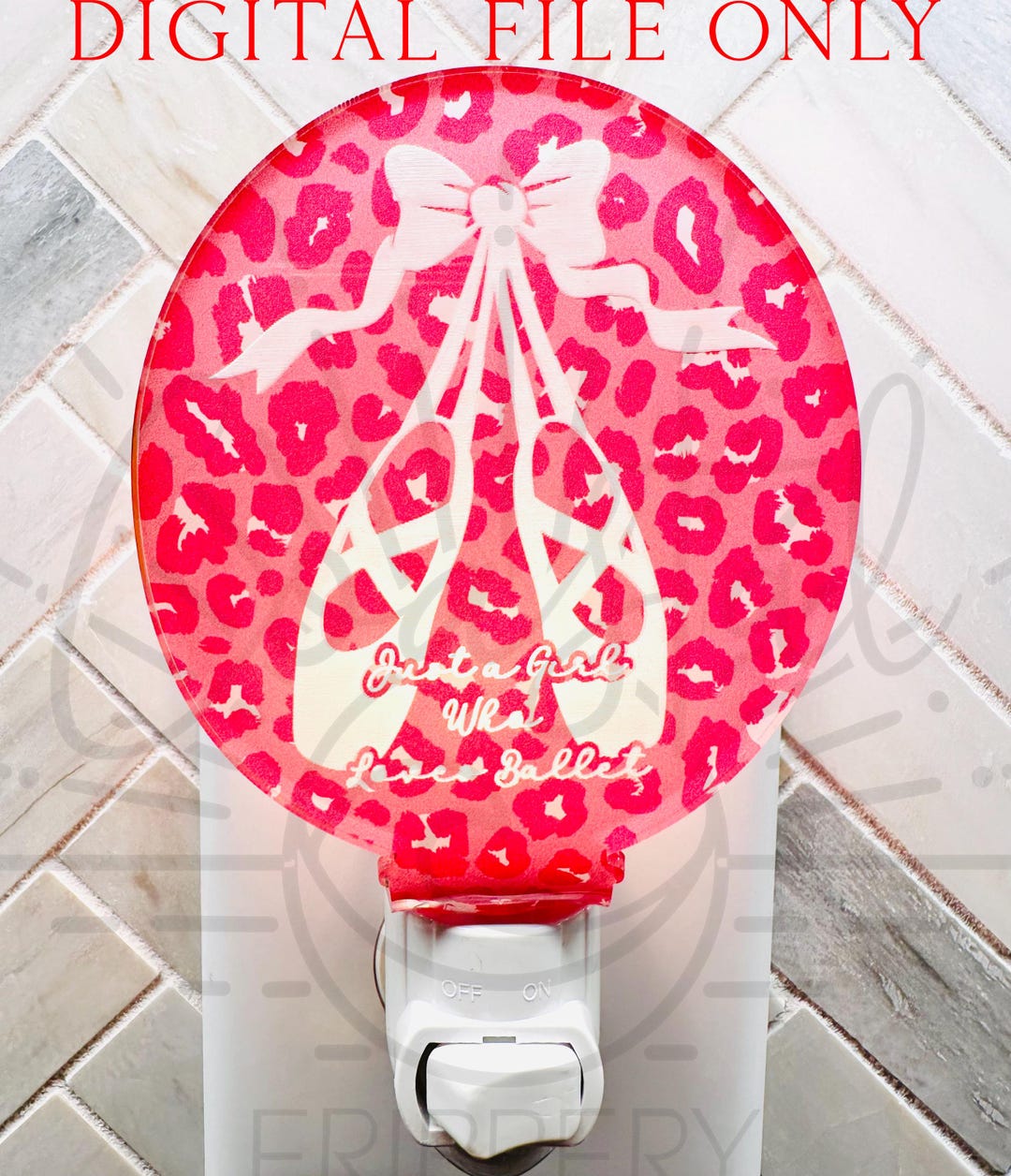 Ballerina Night Light Bundle of 2 Night Lights- Acrylic Night Light ...