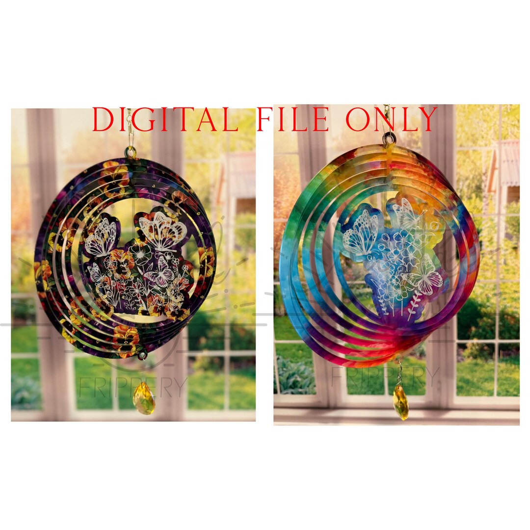 Butterfly Spinner Bundle - Acrylic Wind Spinner - DIGITAL FILE ONLY - Etsy