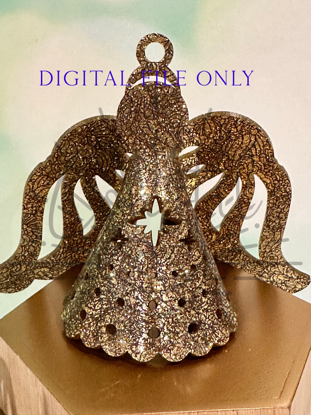 3D Angel Ornament File DIGITAL FILE ONLY - Angel 3 - Etsy