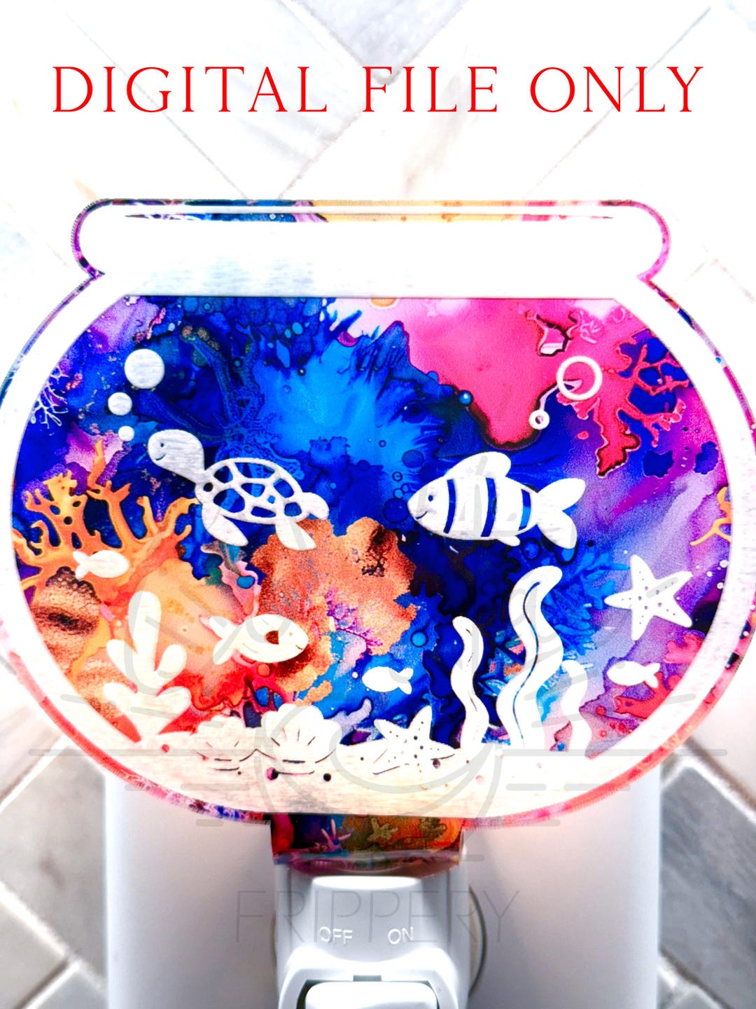 Fishbowl Night - Fish Night Light - Tropical Night Light Acrylic ...