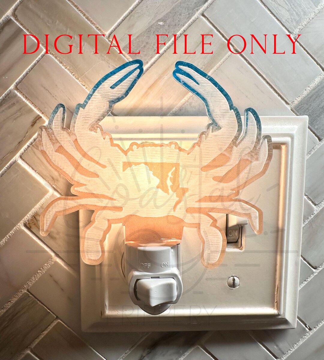 Crab Night Light Bundle - Maryland Crab Night Light Bundle- Acrylic ...