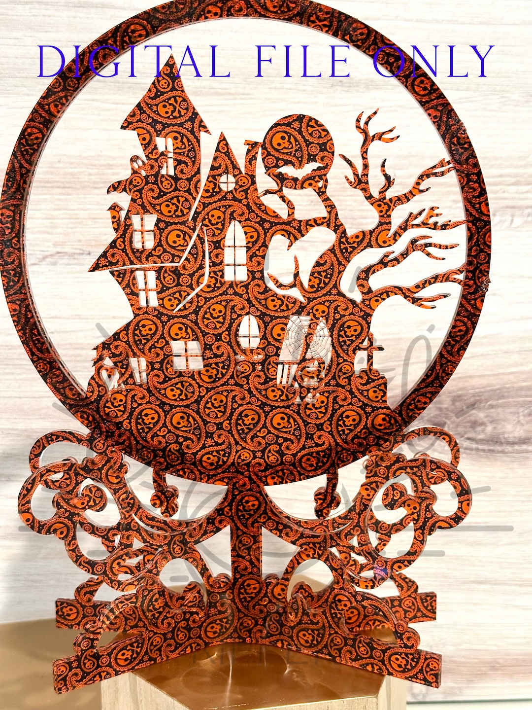 3D Halloween Haunted House Table Sitter - Haunted House Table Sitter ...