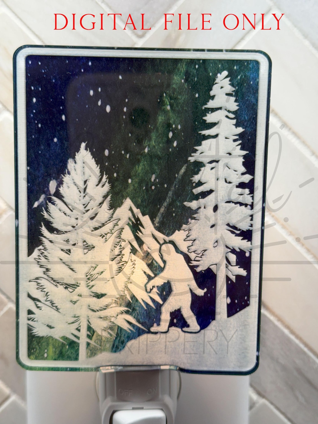 Big Foot Night Light Acrylic Nightlight - Big Foot Nightlight Heat and ...