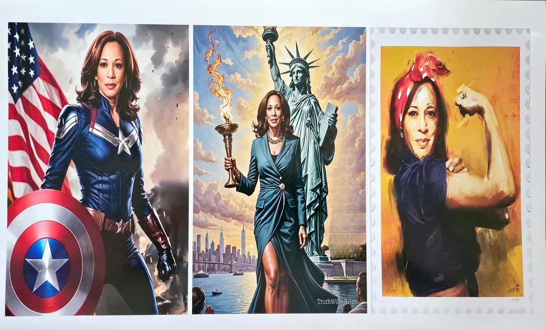 Kamala Harris Mural Decal Sticker, Print, Poster or Static Cling - Etsy