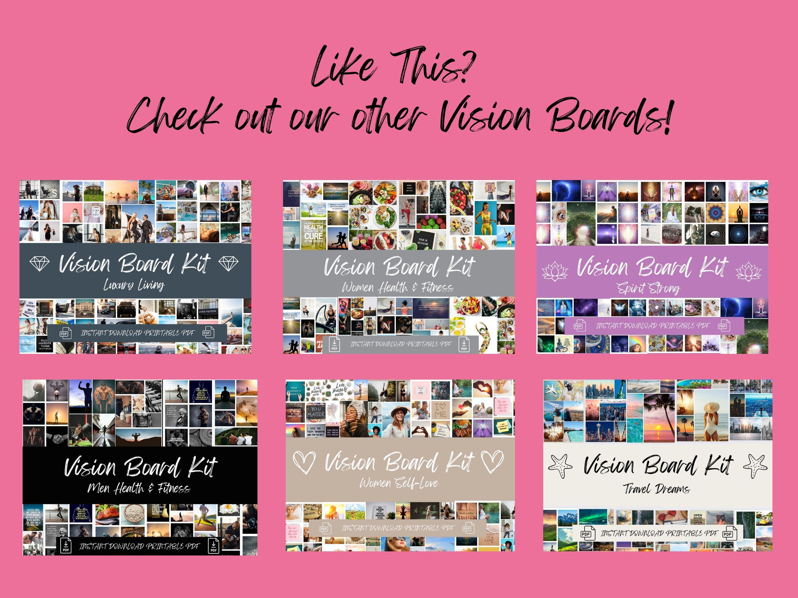 2025 Vision Board Kit for Girls, Vision Board Printable, Vision Board ...