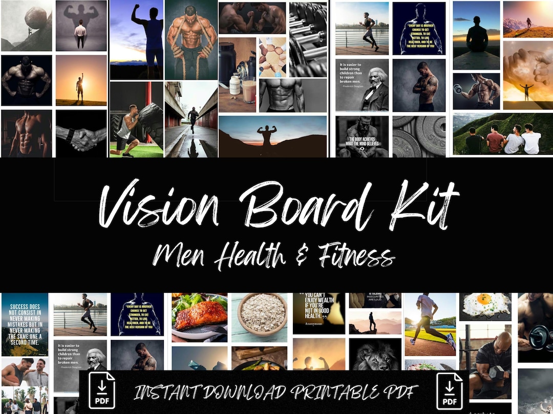 2025 Vision Board Kit for Men, Vision Board Printable, Vision Board ...