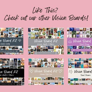 2025 Positive Affirmations Vision Board Kit for Women, Vision Board ...