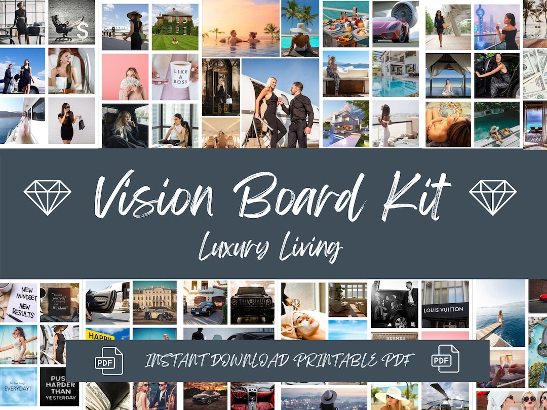 2024 Vision Board Kit for Women, Vision Board Printable, Vision Board ...