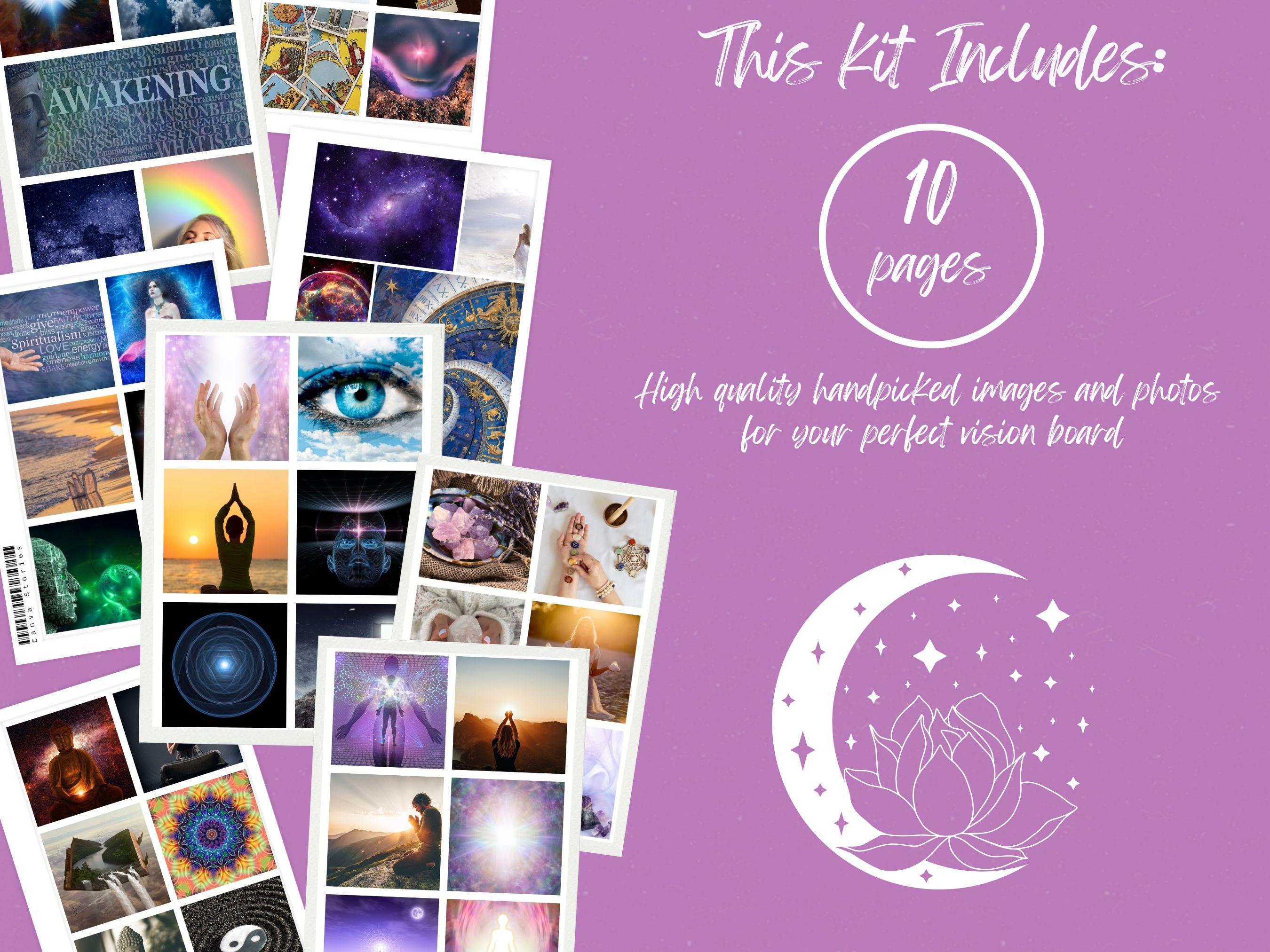 Spiritual Vision Board Kit Affirmations & Photos (digital Download) - Etsy