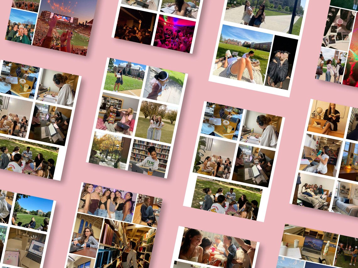 College Vision Board Kit, Printable Photo Collage (digital Download) - Etsy