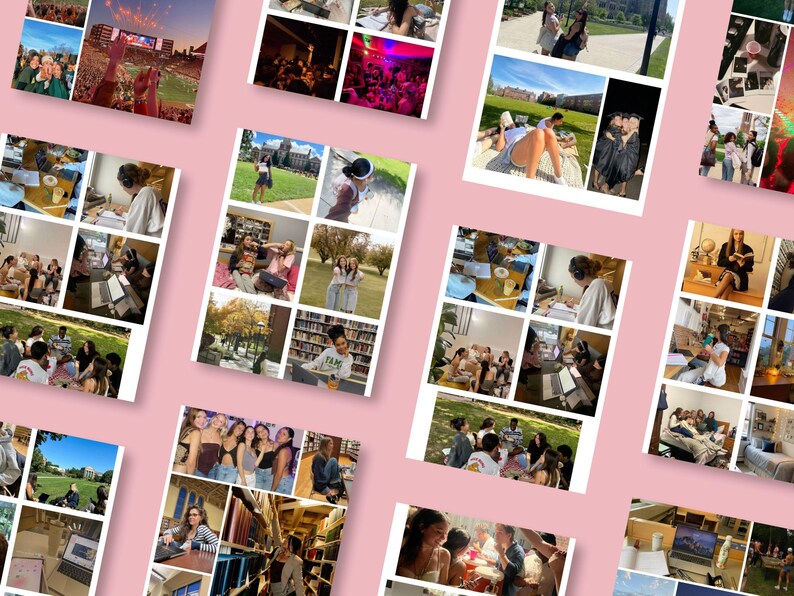 College Vision Board Kit, Printable Photo Collage (digital Download) - Etsy