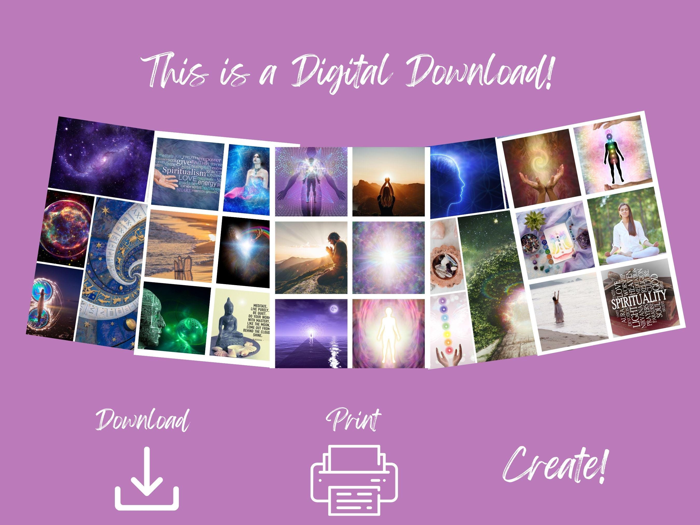 Spiritual Vision Board Kit Affirmations & Photos (digital Download) - Etsy