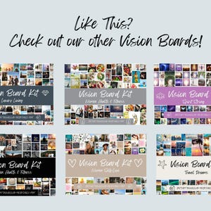 2025 Vision Board Kit for Winter, Vision Board Printable, Winter ...