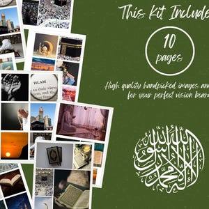 Islamic Vision Board Kit: Spiritual Affirmations Printable (digital ...