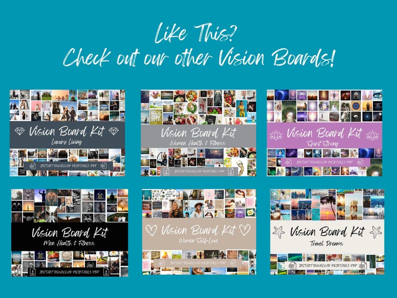 Summer Vision Board Kit: Beach Life Printable (digital Download) - Etsy