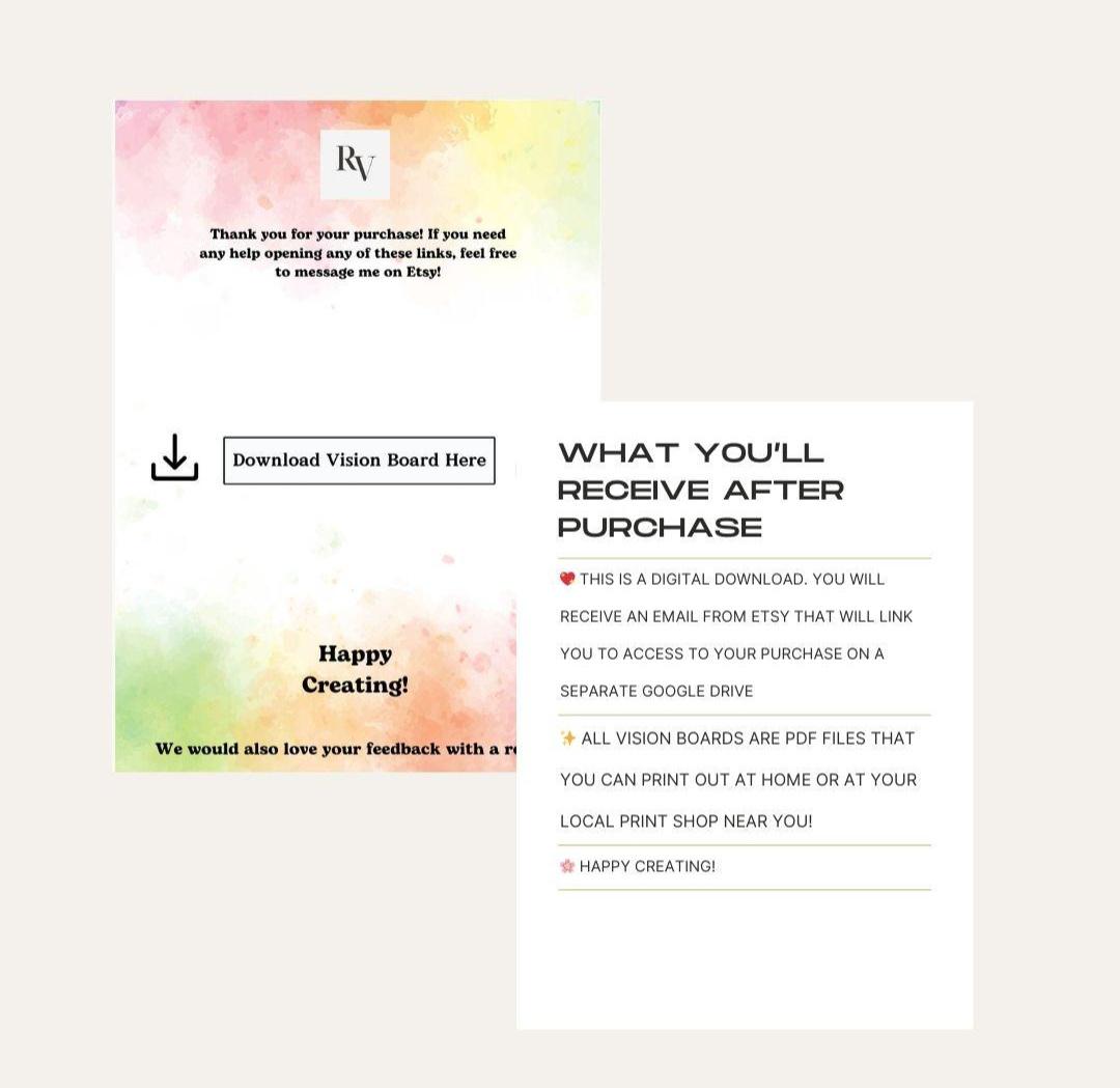 Spring Reset Self Love Vision Board Kit- Realign & Refresh Your Goals ...