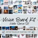 2025 Vision Board Kit for Winter, Vision Board Printable, Winter ...