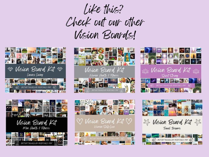 Ballerina Women Vision Board Kit: Sports, Affirmations, Manifestation ...