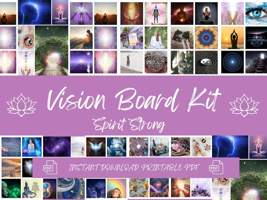 2025 Spiritual Vision Board, Vision Board Printable, Vision Board for ...
