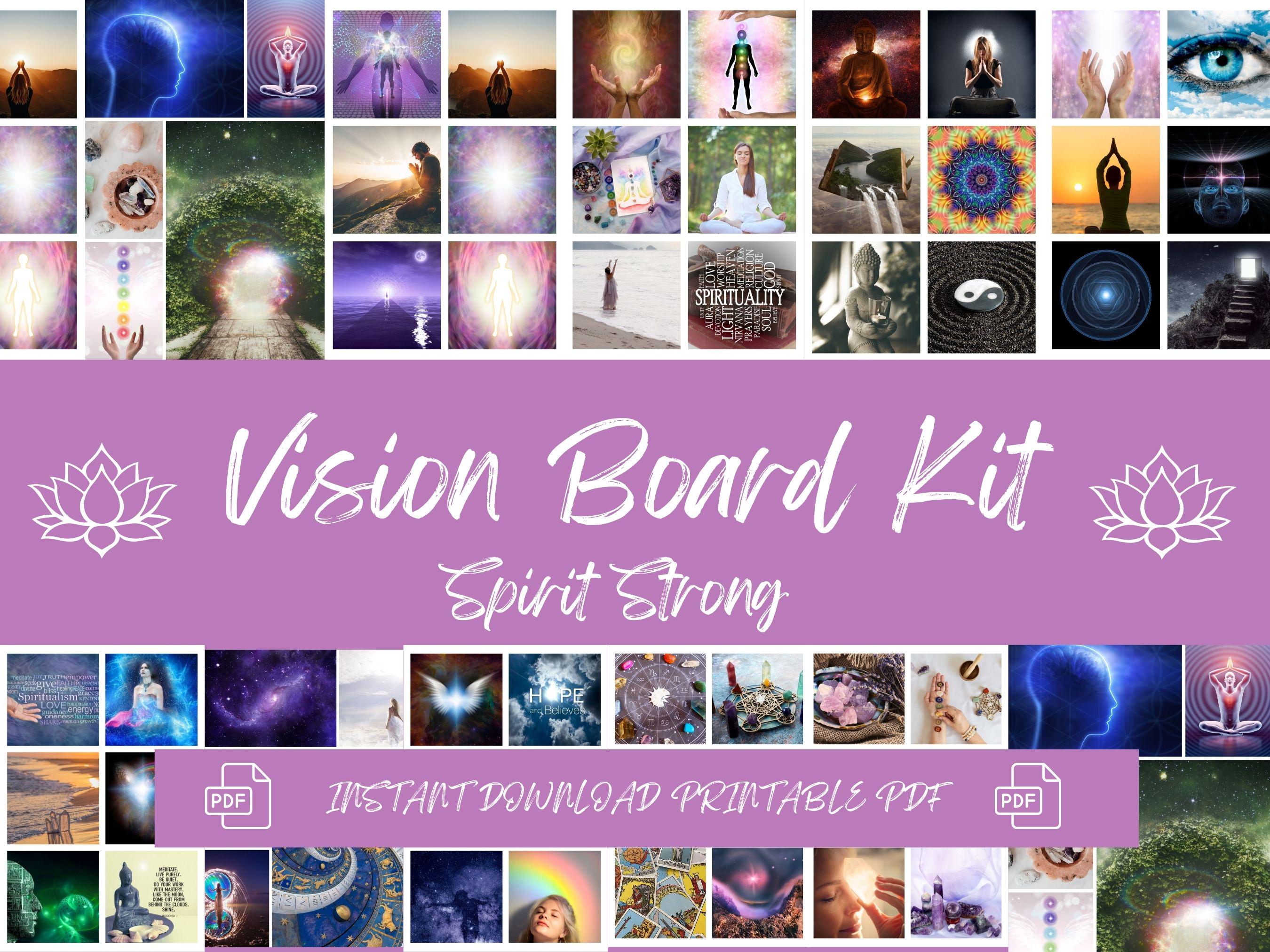 2025 Spiritual Vision Board, Vision Board Printable, Vision Board for ...