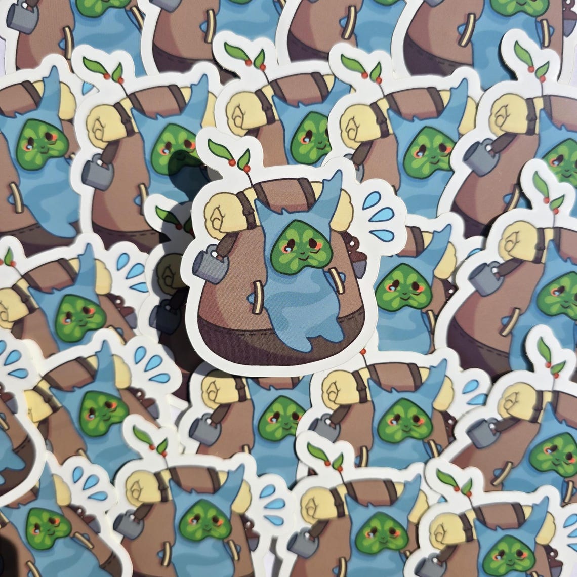 Korok Stickers | Weatherproof Vinyl Glossy Sticker-zelda Sticker-video ...