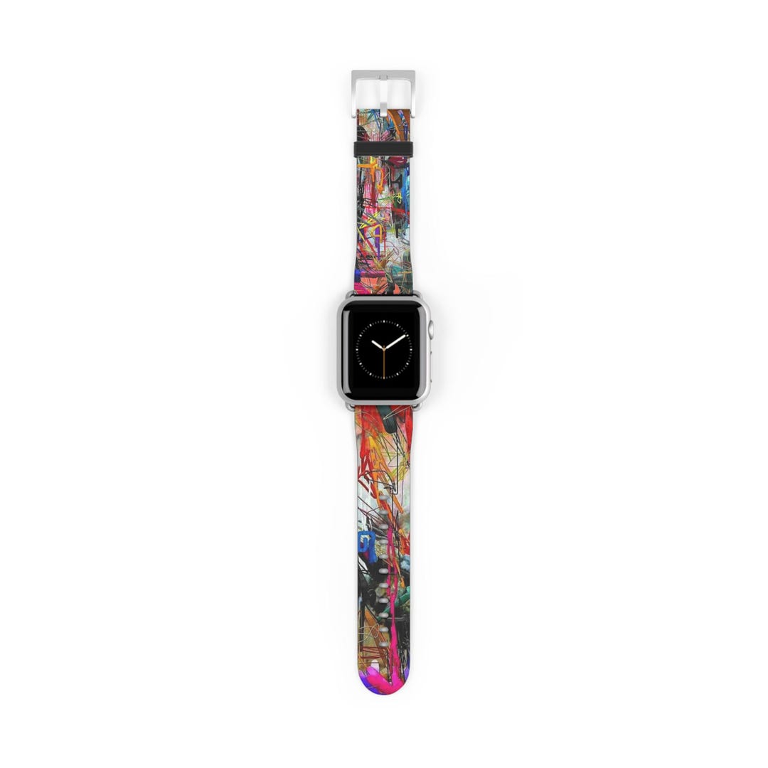 Turn Heads With the Abstract Art-inspired Apple Watch Band Vibrant and ...
