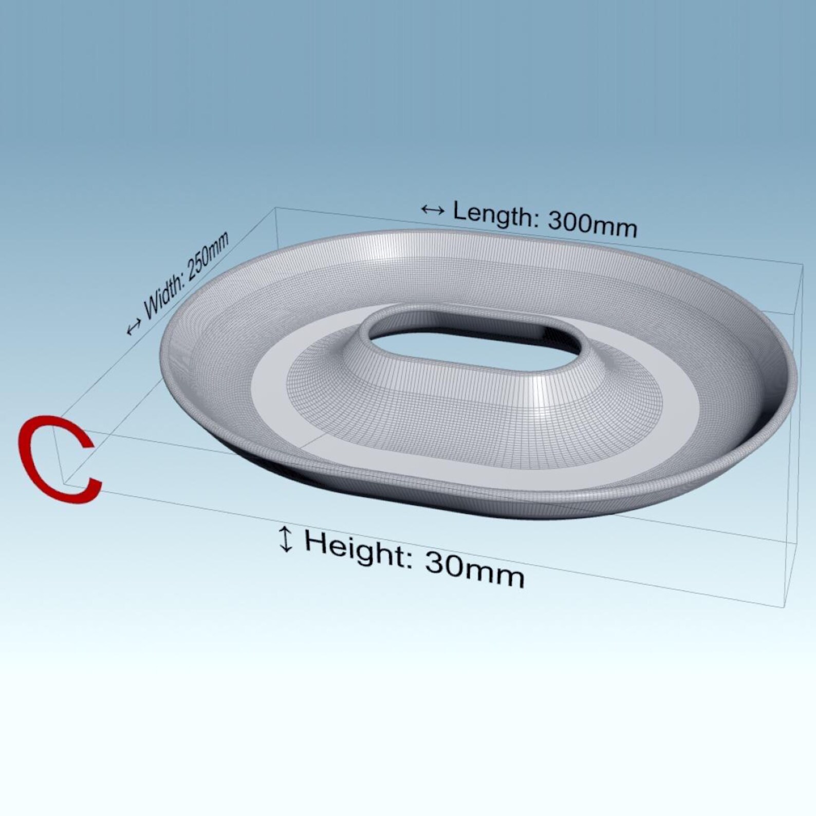 O-shaped Tray Overmold for Clay | Free Size Customization | Overmold ...